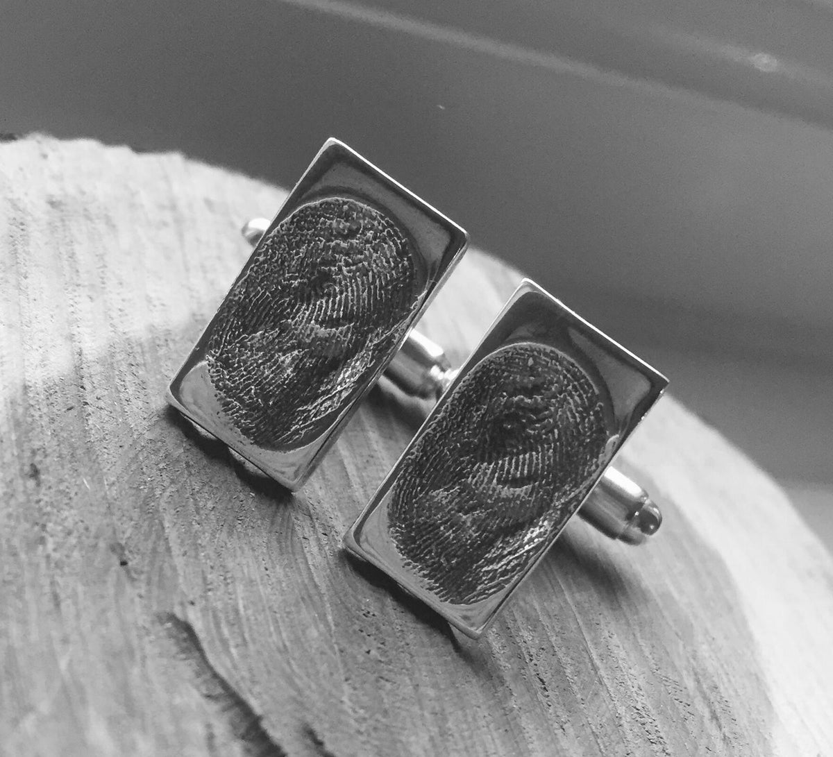 Finger Print Cufflinks – Silver and Special